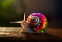 Rainbow Snail Free Stock Photo - Public Domain Pictures