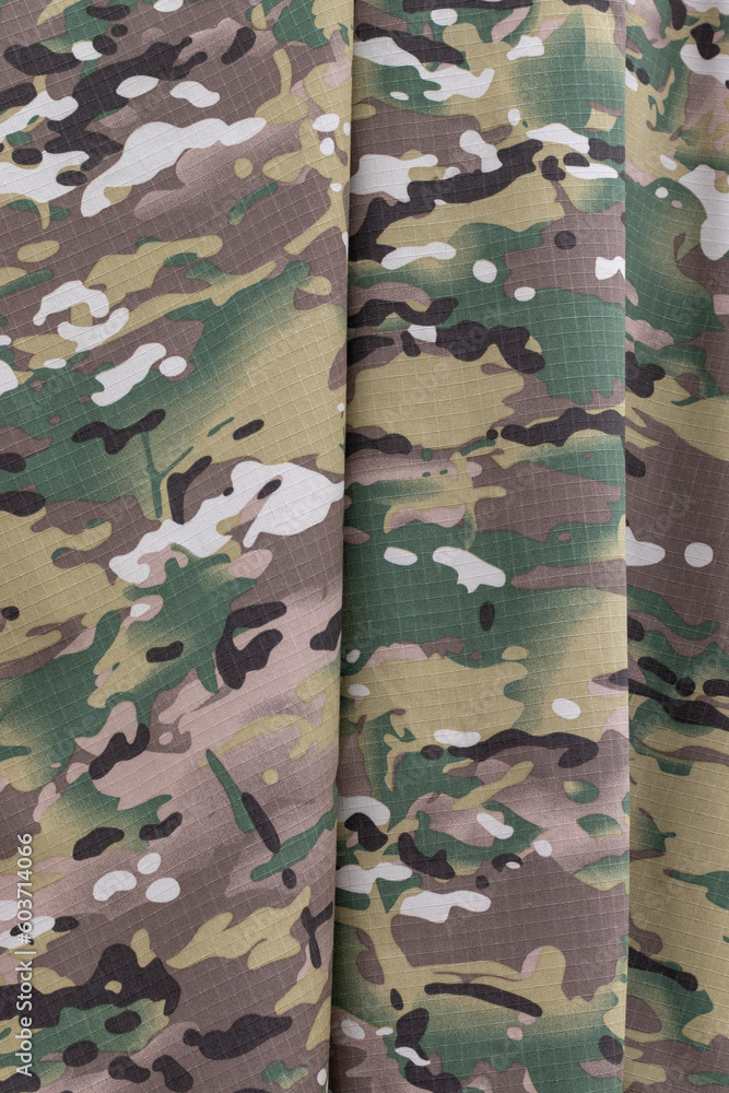 Camouflage uniform pattern. Military fabric texture background. 素材庫相片 ...