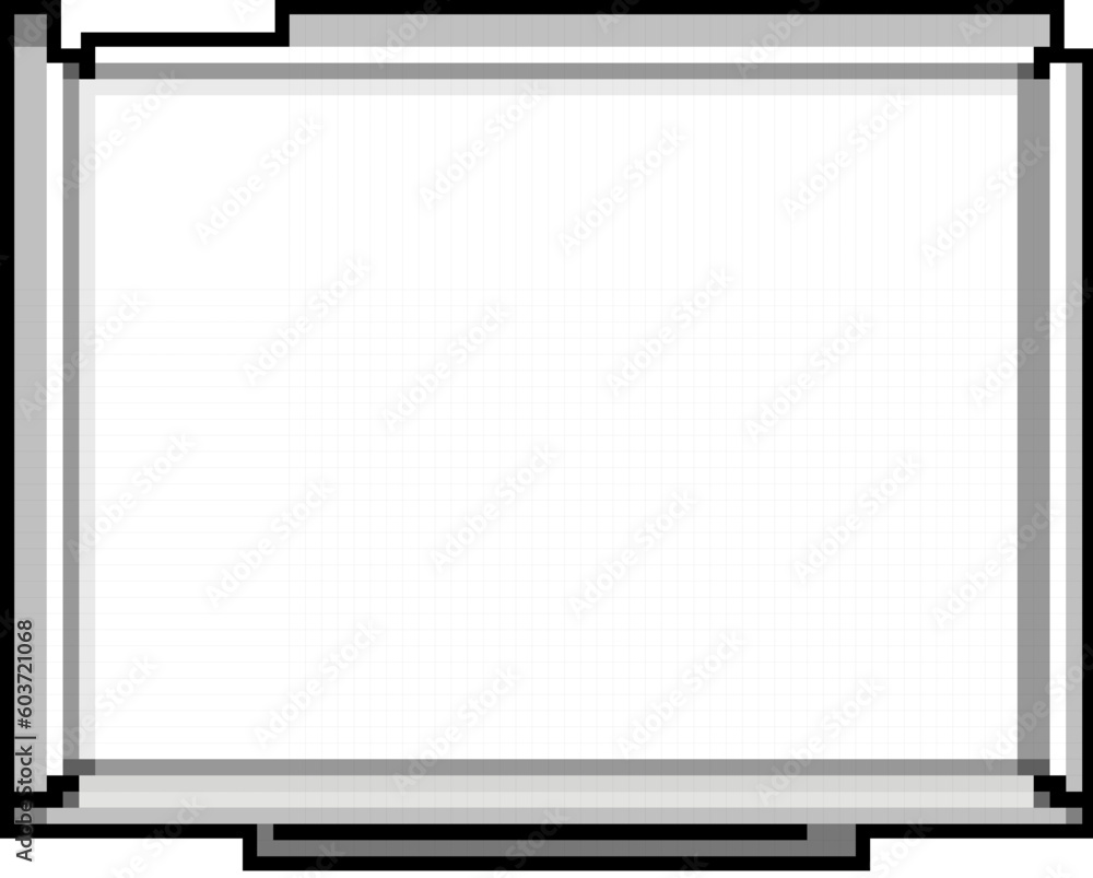 business whiteboard school game pixel art retro vector. bit business ...