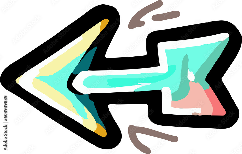 arrow stickers png graphic clipart design Stock Illustration | Adobe Stock