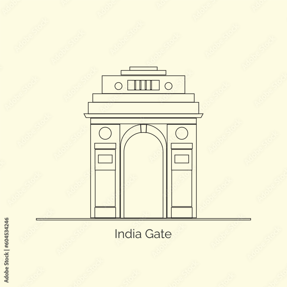 India Gate at New Delhi: Iconic 1920s Triumphal Arch and War Memorial ...