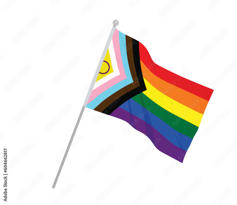 New LGBT flag. vector illustration Stock Vector | Adobe Stock