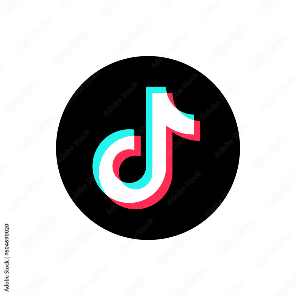 tiktok logo. tiktok icon , social media icons. social media and social ...