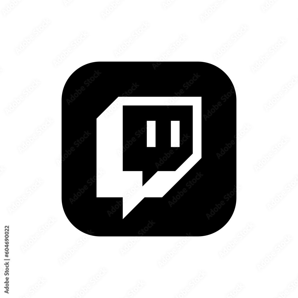 twitch logo. twitch icon , social media icons. social media and social ...