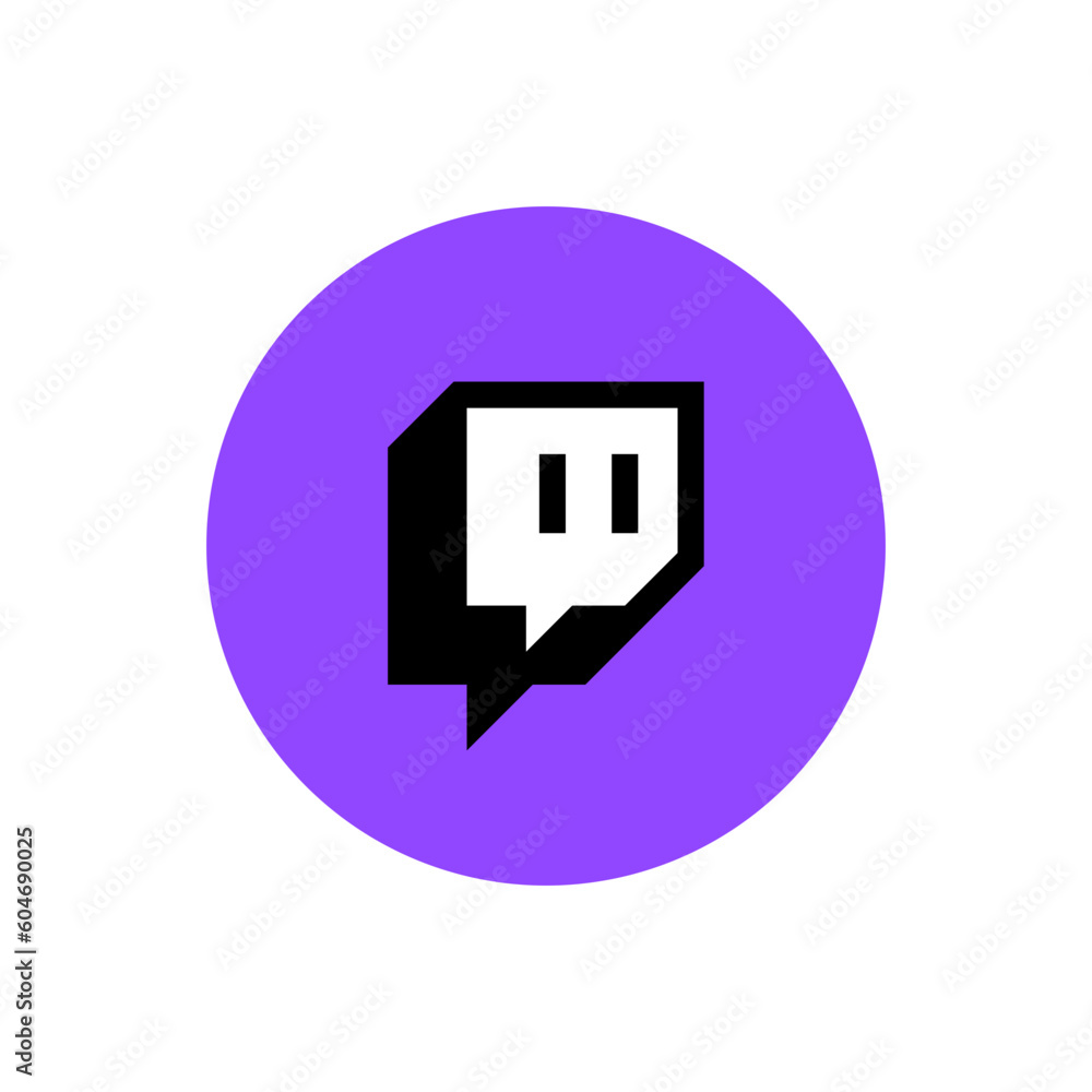 twitch logo. twitch icon , social media icons. social media and social ...