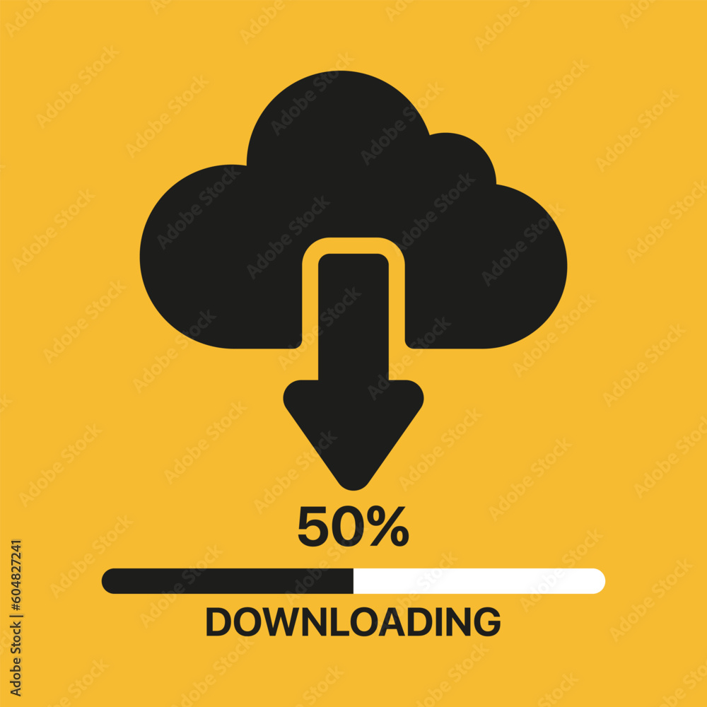 Stock-Vektorgrafik „Cloud data upload icon. An icon depicting an arrow ...