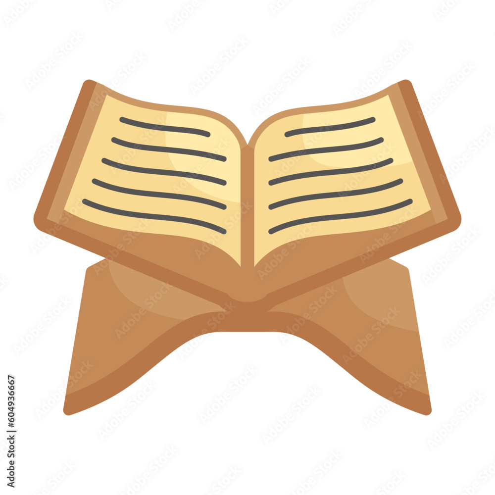 Kuran with Rail Vector color Icon Design, Eid al-Adha or Eid-ul-Kabir ...