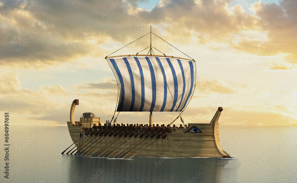 Triremes, biremes, and penteconters were types of sailing ships used by ...