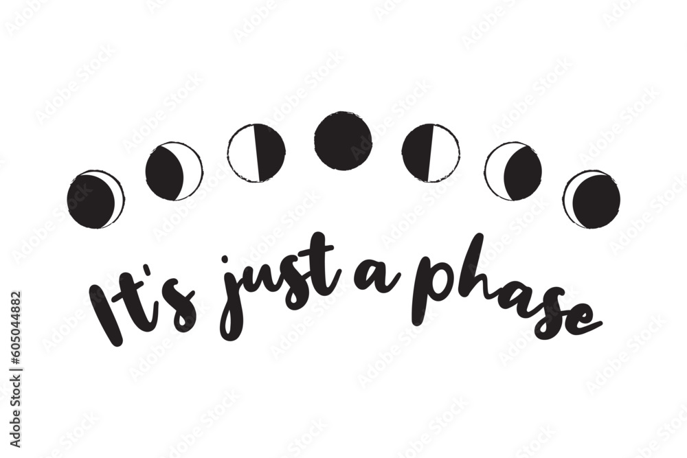 Стоковое векторное изображение «It is just a moon phase SVG, Moon SVG, Lunar phase SVG ...