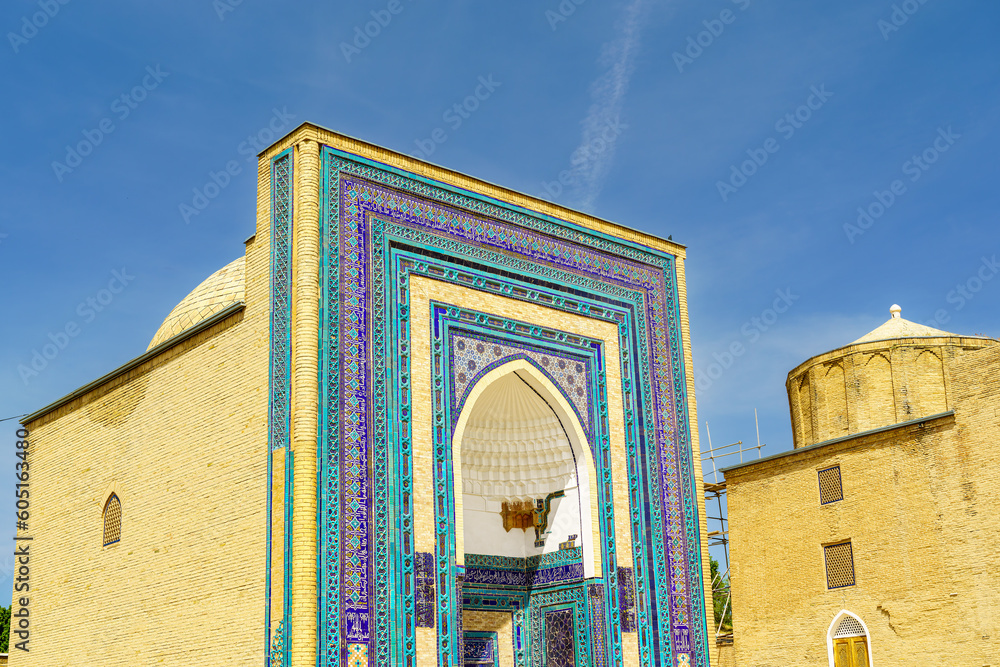 The ancient mausoleum of Shakh-I-Zinda, The Tomb of living King, during ...