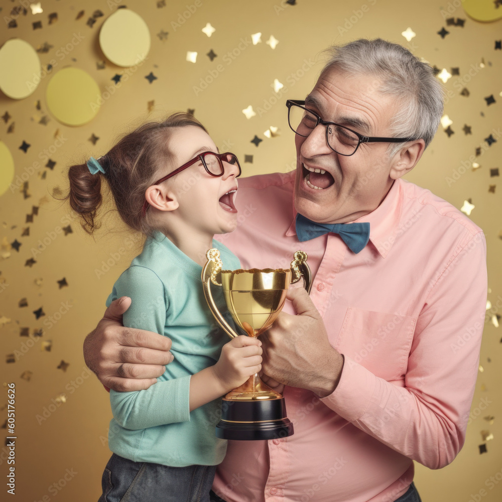 Champion Family Moments: Father and Daughter Celebrate Victory with ...
