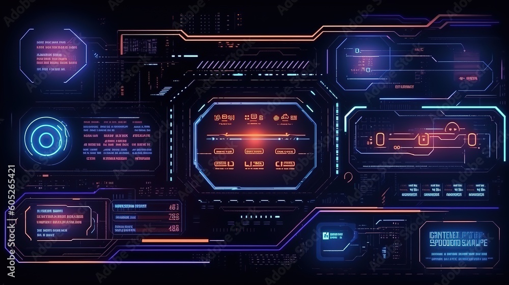 Abstract technology ui futuristic concept hud interface hologram ...
