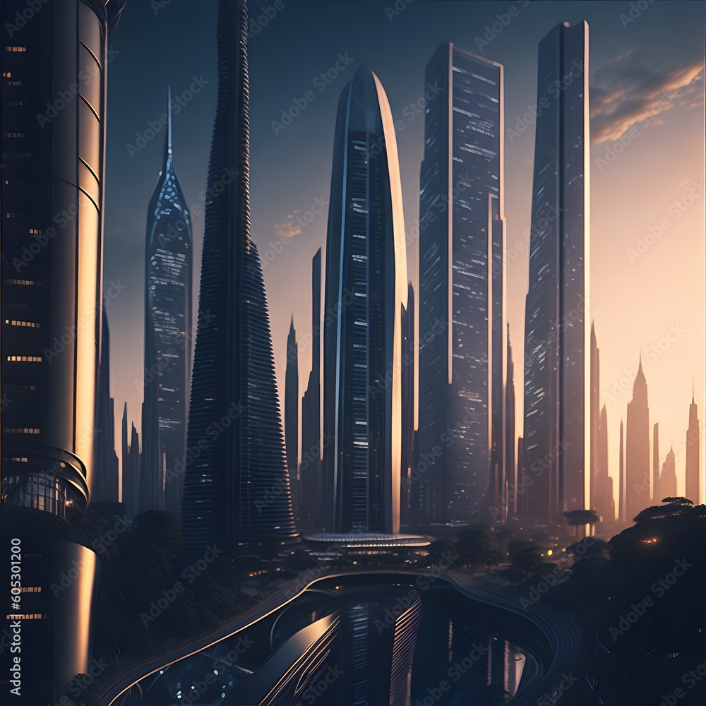 Generated AI, future, technology, time-lapse video, rapid evolution ...