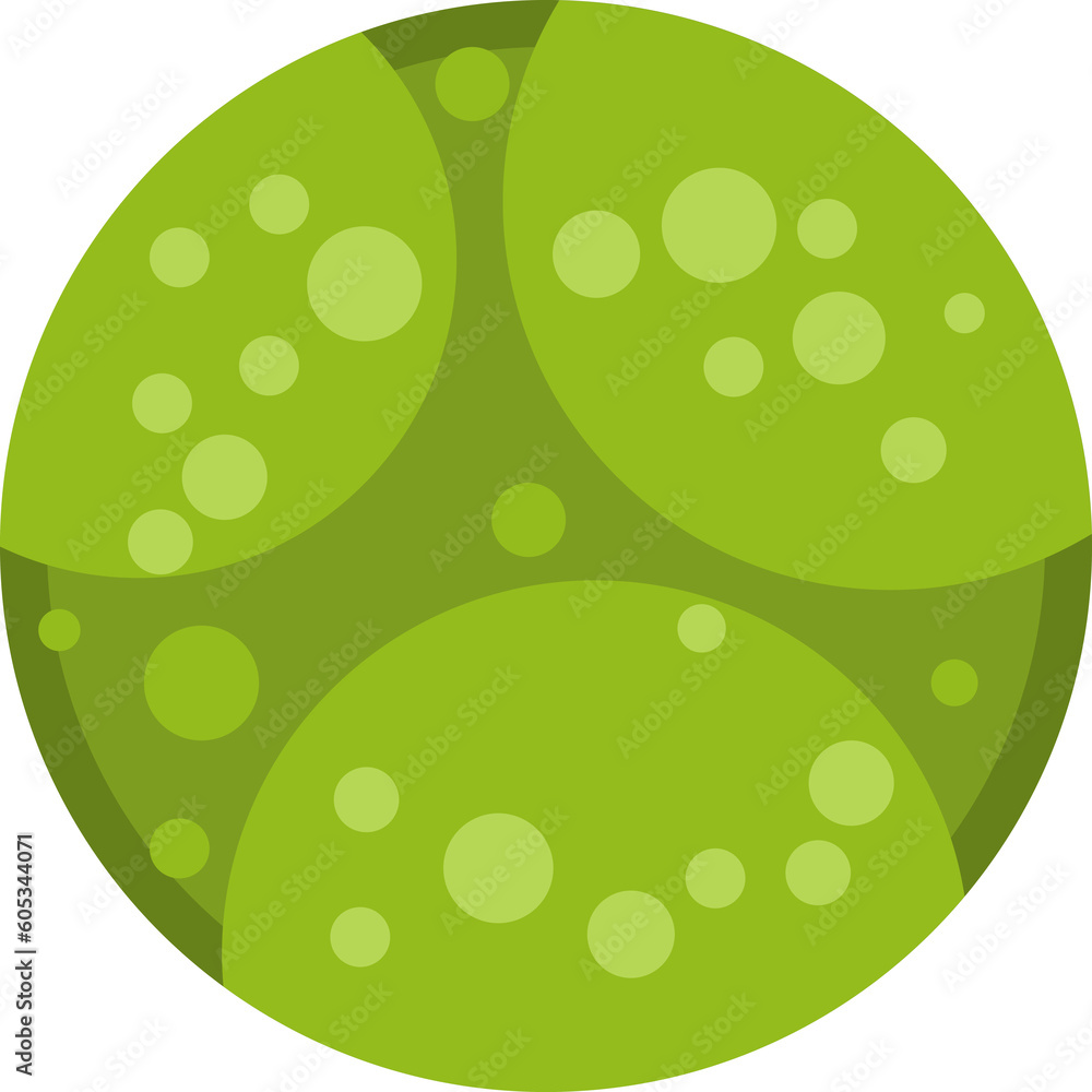 Tree or plant top view for landscape design. Icon colored tree for ...