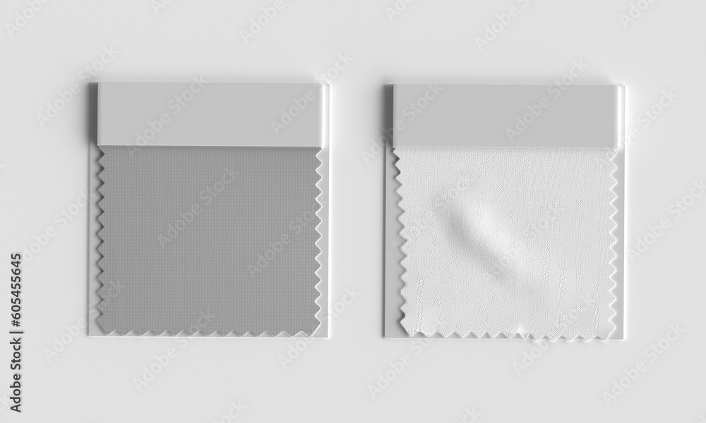 Fabric samples, textile swatch template for interior design mood board ...