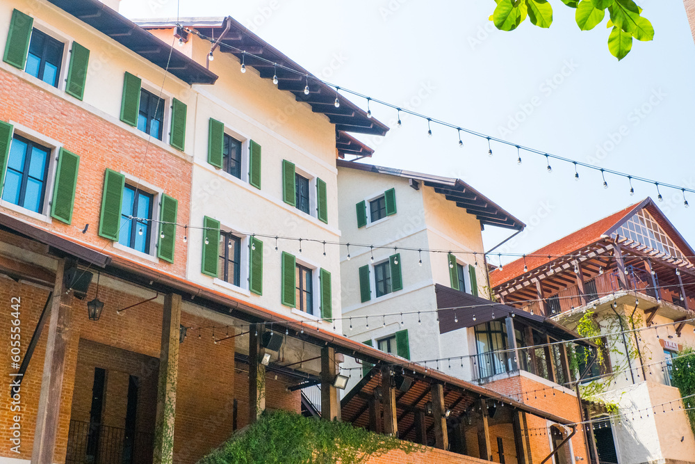 European style of design architecture Community mall at One Nimman ...