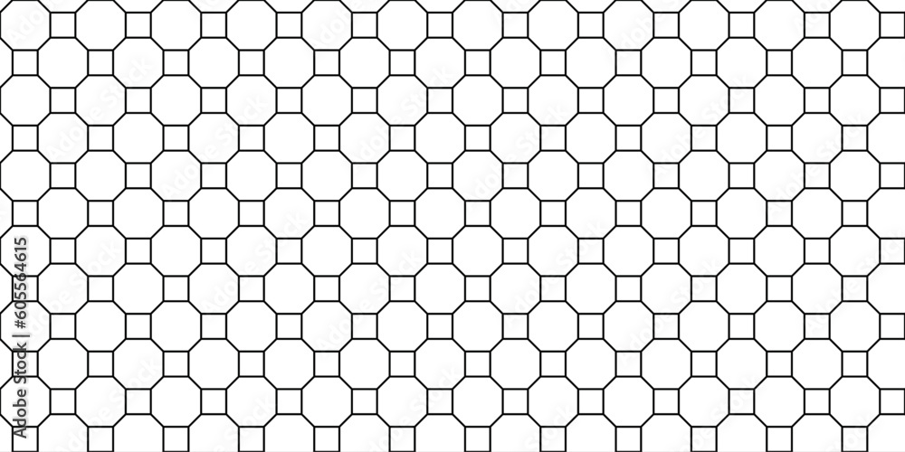 Interior tiles design. Classic hexagon square tile texture. Seamless ...