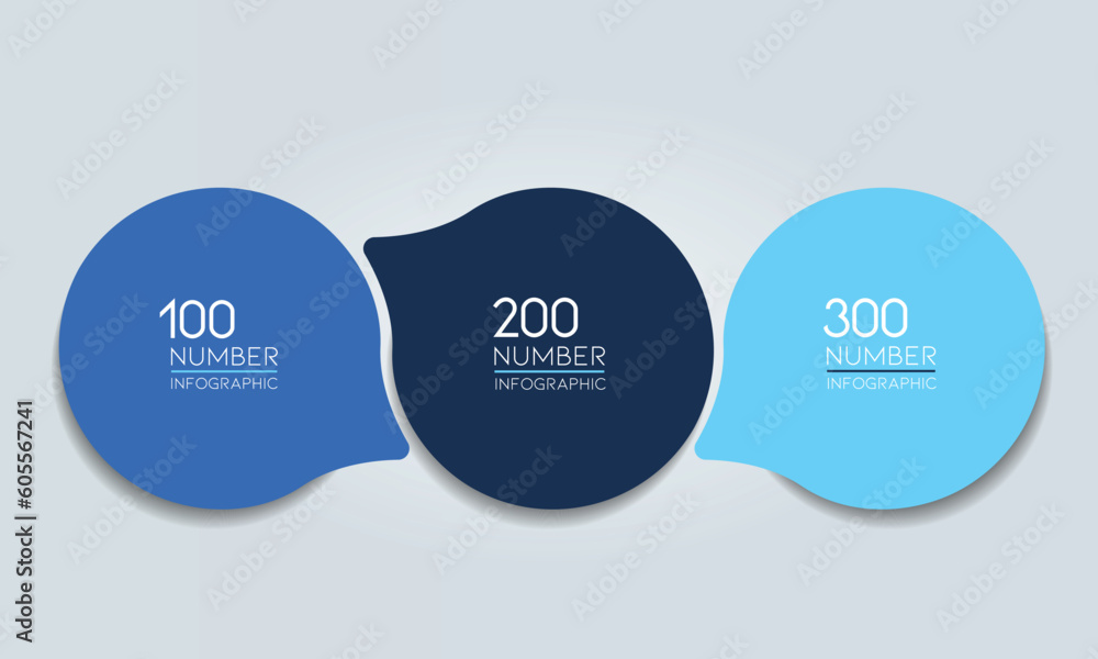 3 elements scheme, diagram. Three connected circles. Infographic ...