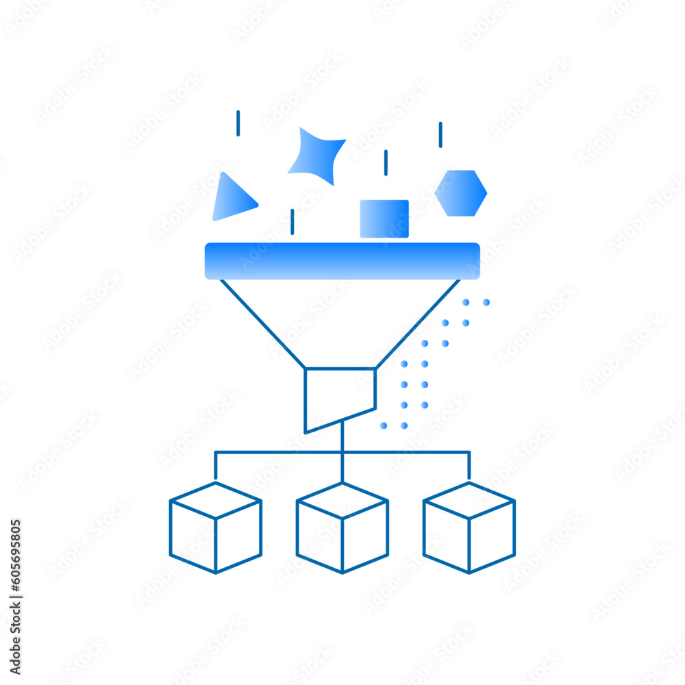 Data Wrangling Icon. Data preprocessing icon, Data transformation ...