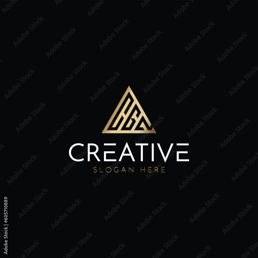 design a clever and minimalist monogram logo initials CGN in a triangle ...