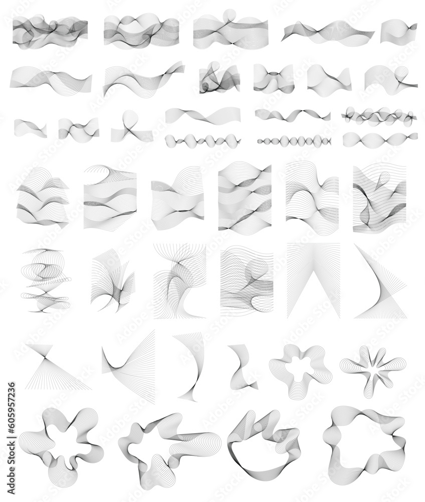 3D shape form y2k millennium background wall art clipart poster splash ...