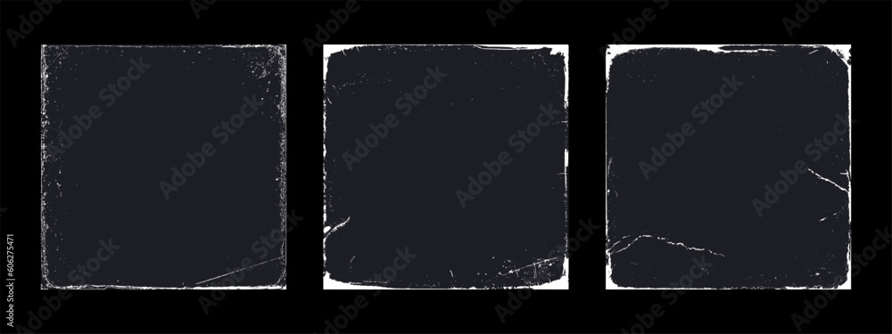 Album paper cover with worn, dirty, scratches effect. Grunge texture ...