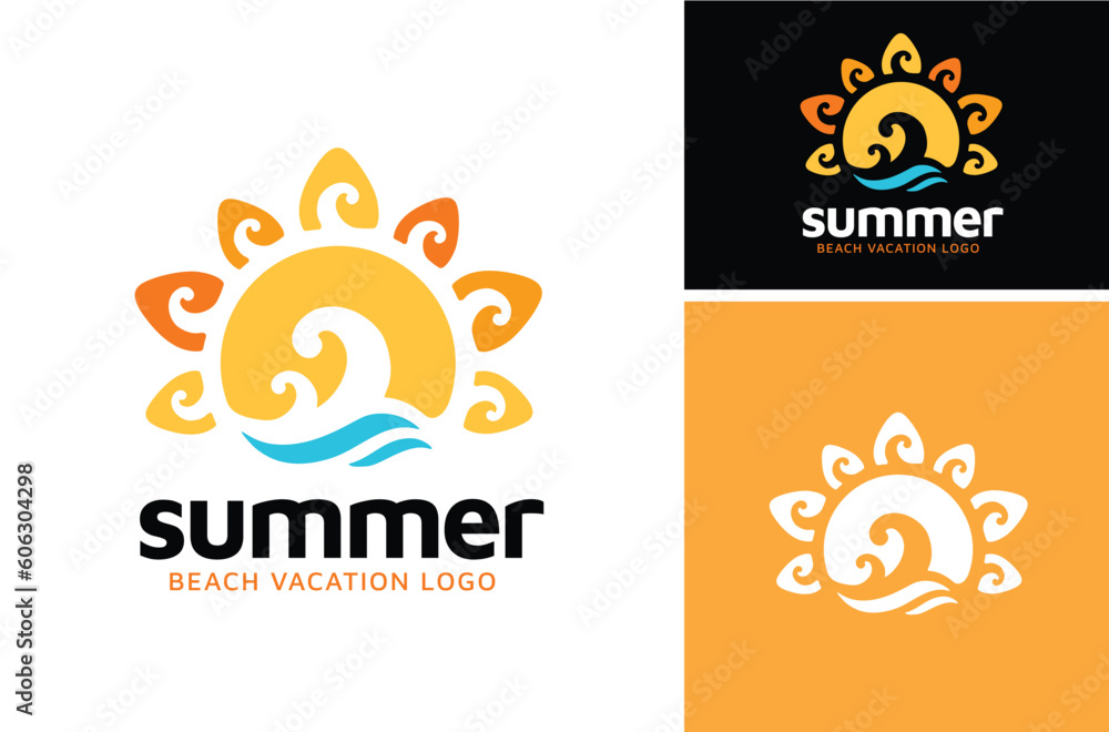 Sunset Beach Coast Island, Sun Shore Ocean Sea Wave for Summer Surf ...