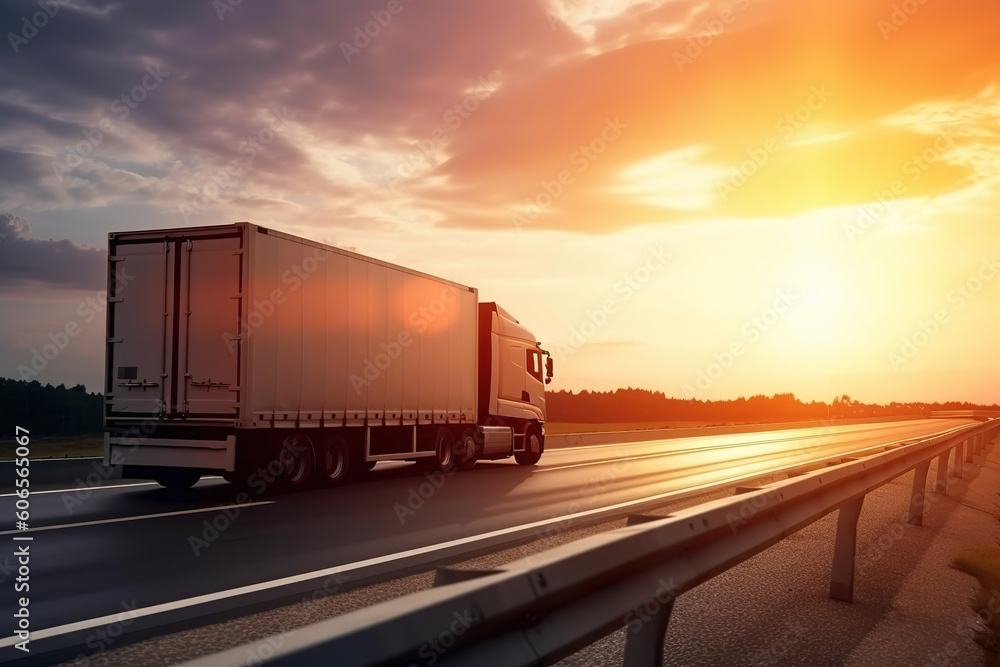 Logistics import export and cargo transportation industry concept of ...