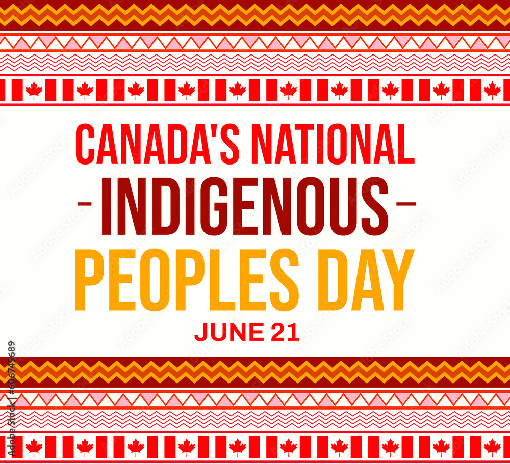 Canada's national indigenous peoples day wallpaper with the traditional ...