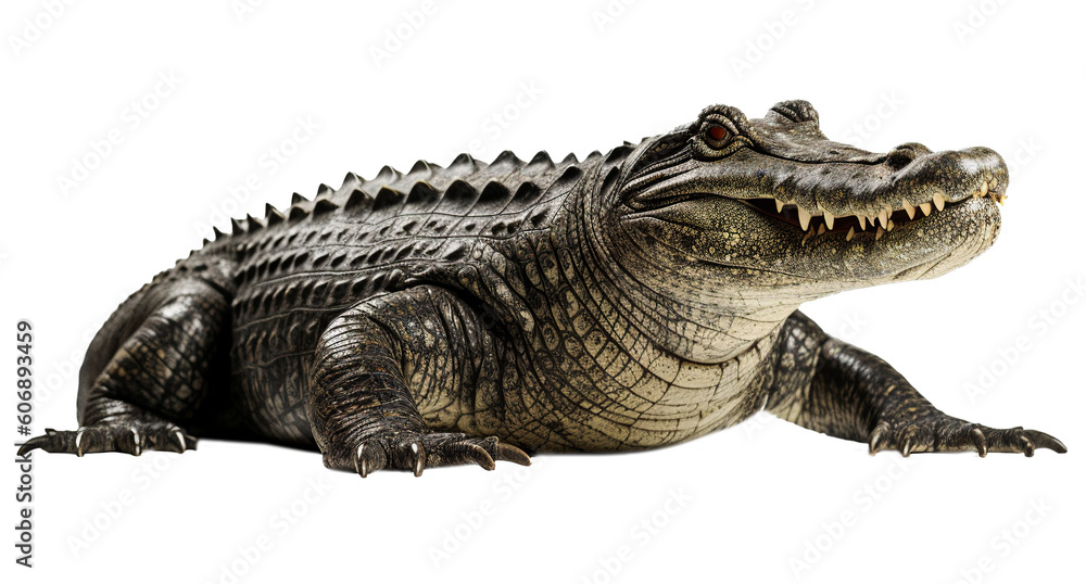 Alligator on transparent background created by generative AI. Stock ...