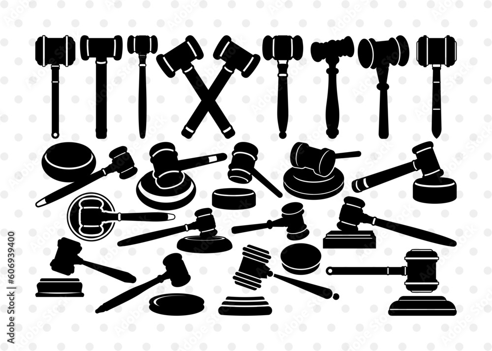Judge Gavel SVG, Gavel Silhouette, Judge Svg, Scale Of Justice Svg, Law ...