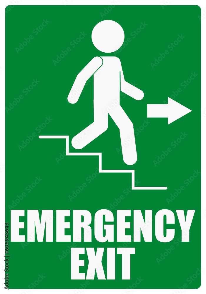 Printable design label sticker of white stick man walking or climbing ...