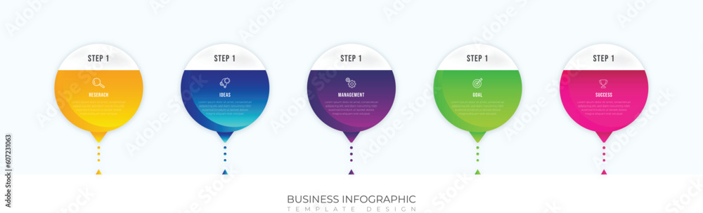 infographic business design template vector for infographic timeline ...