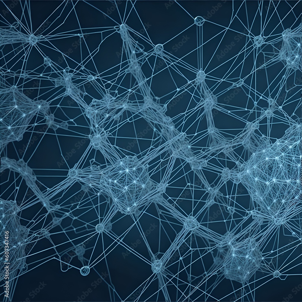 Cybersecurity Unveiled Abstract Representation Of Interconnected Network Nodes And Digital