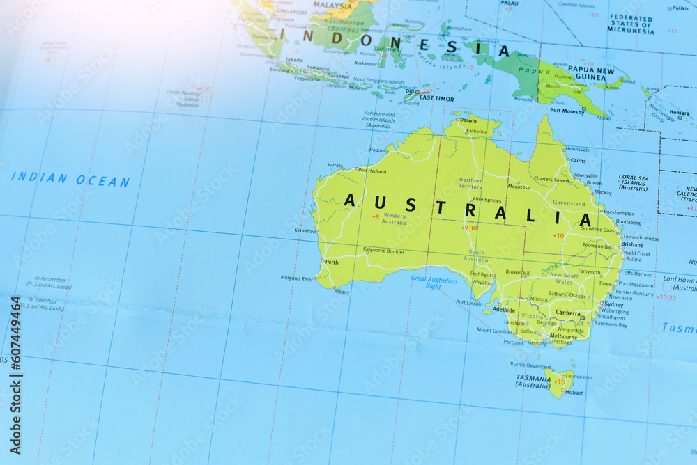 Political Map of Australia Stock Photo | Adobe Stock