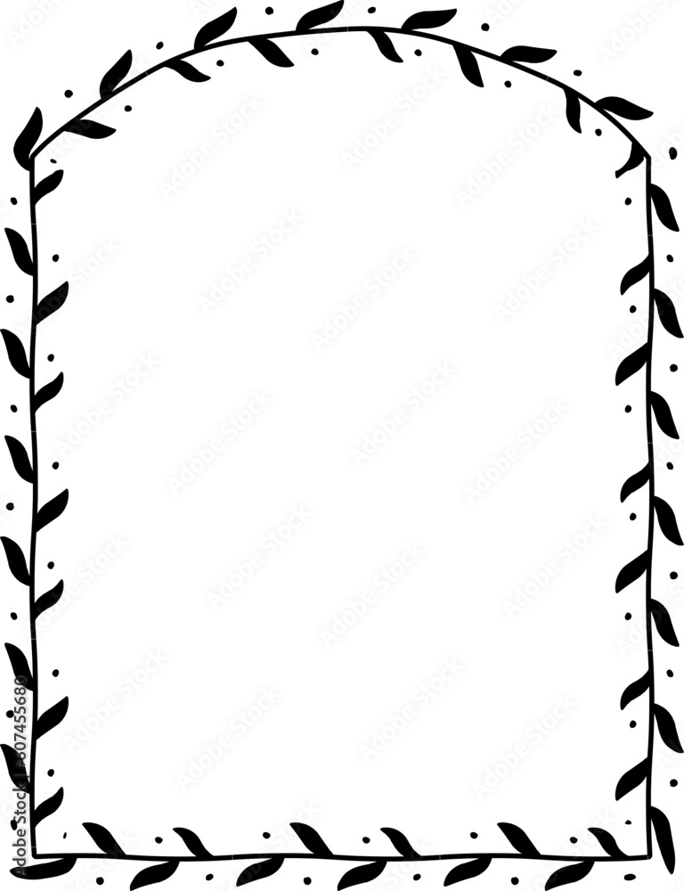 Vector de Stock Segmental Arch rectangular frame architectural window ...