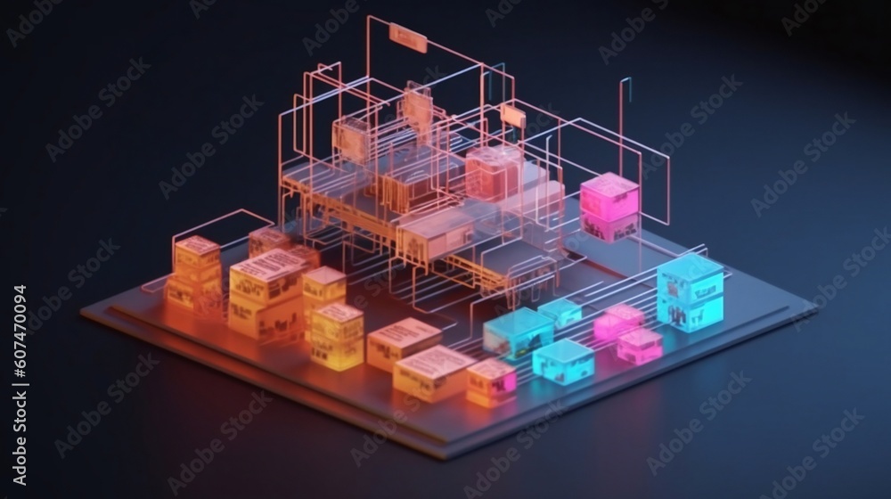 Network And Internet Communication Technology Concept Data Center