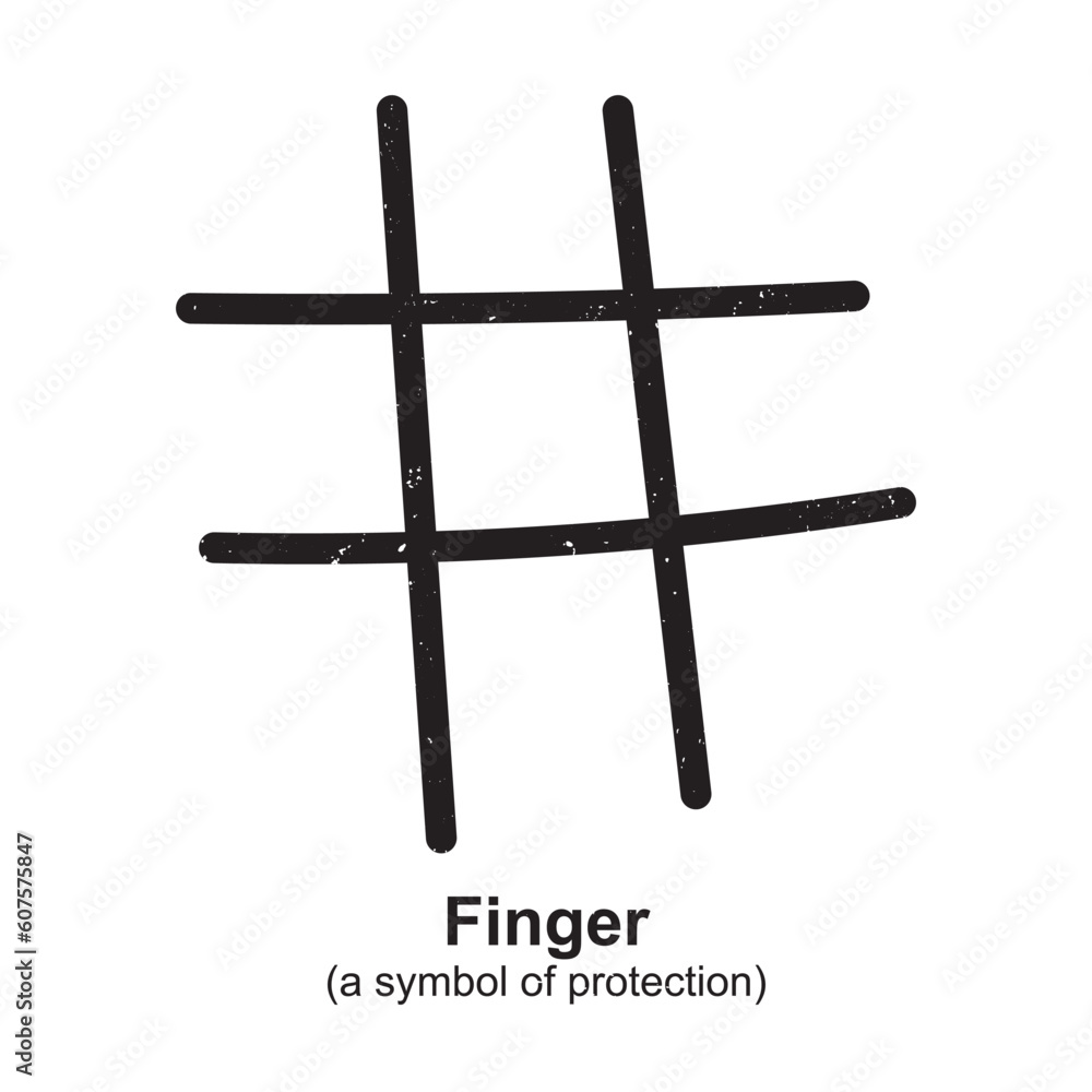 Stock-Vektorgrafik „Finger (a symbol of protection) - Berber Symbol ...