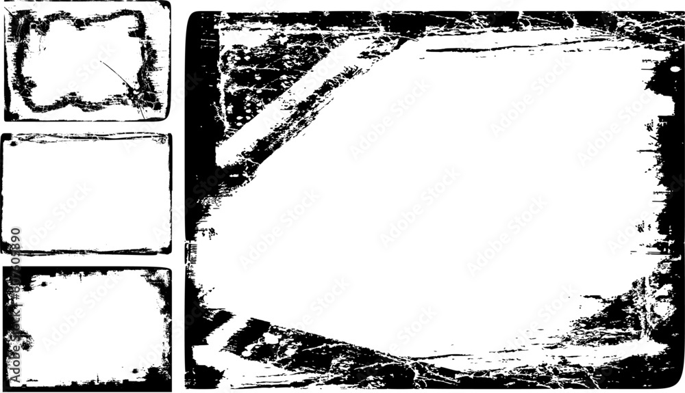 Grunge texture border design for your label Stock Vector | Adobe Stock