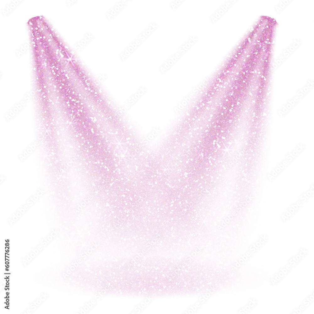 Pink glitter Spotlight flat empty scene. Stage spotlight. Show stage ...