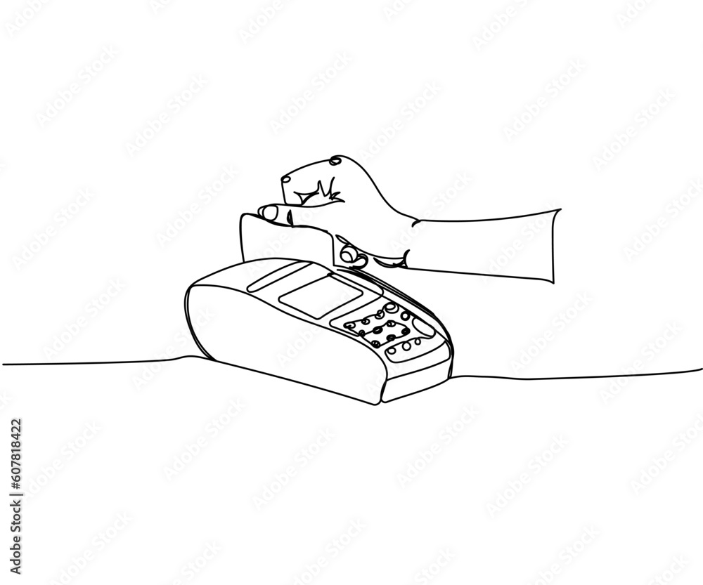 Payment by bank card, credit card in payment terminal, Credit Card ...