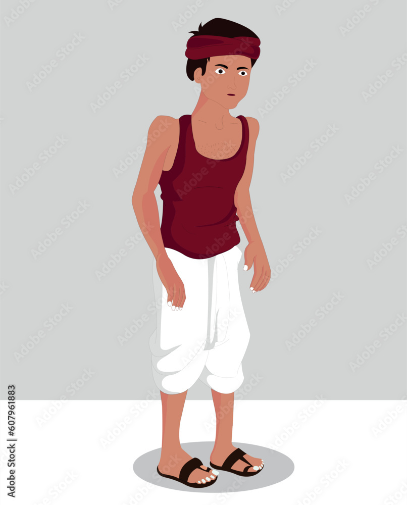 Indian village man cartoon character. moral stories for the best ...