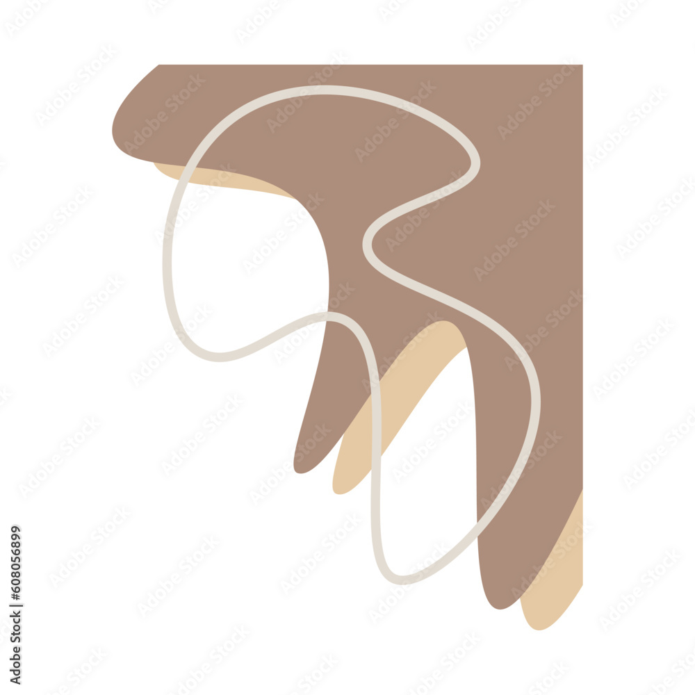 Aesthetic Wave Border Vector Illustration. Corner borders, border frame ...