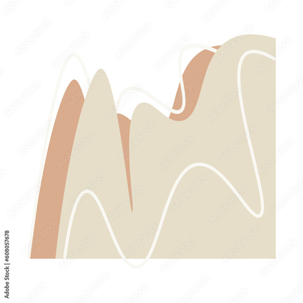 Image vectorielle Stock Aesthetic Wave Border Vector Illustration ...
