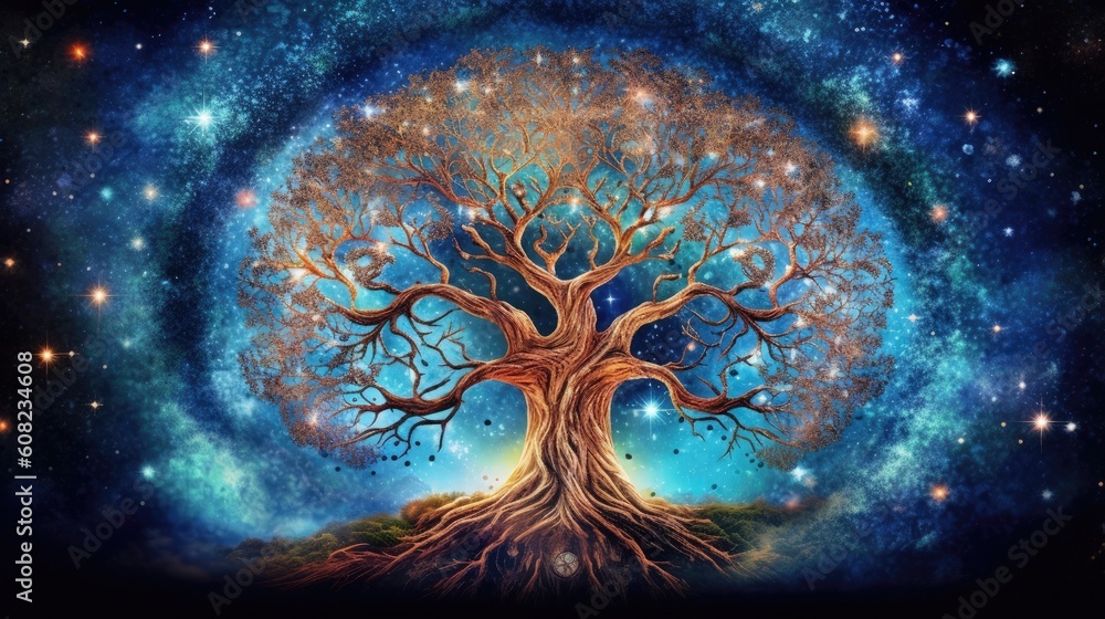 Enter the realm of the timeless Tree of Life, a celestial bridge that ...