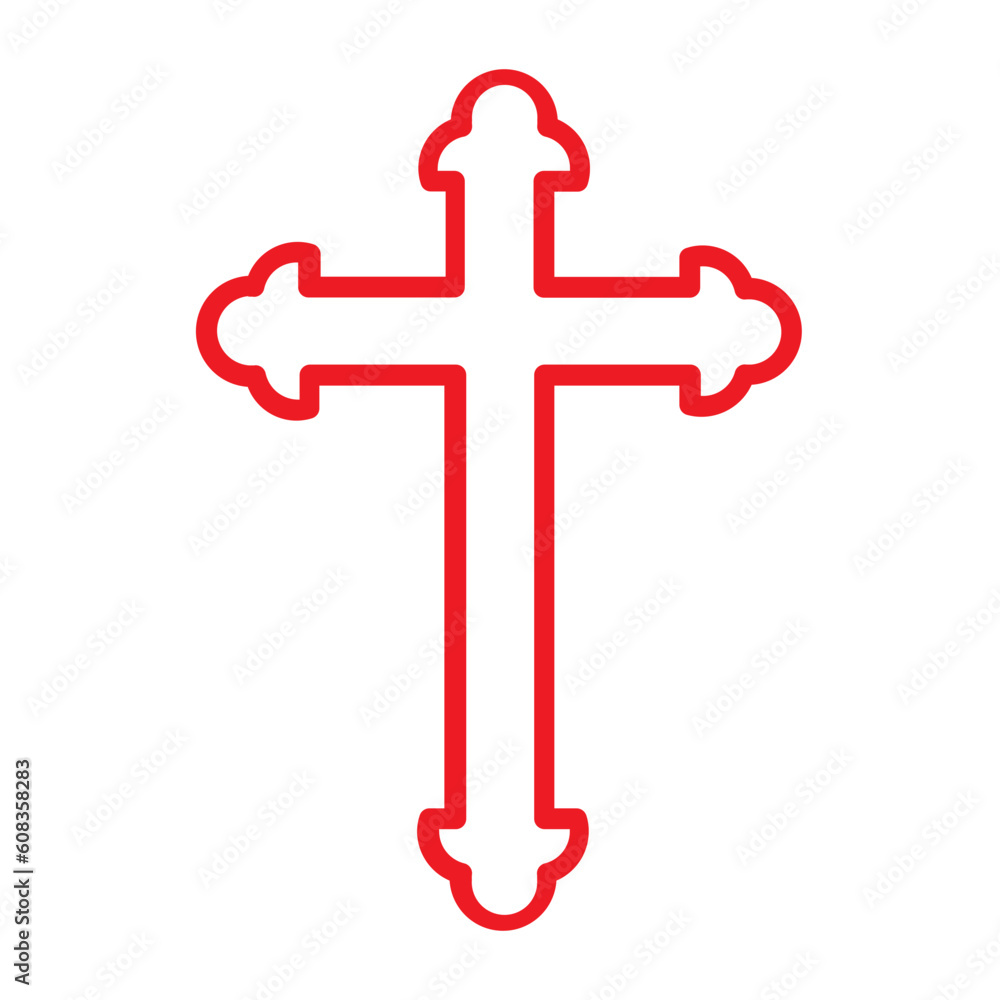 salib icon Stock Vector | Adobe Stock