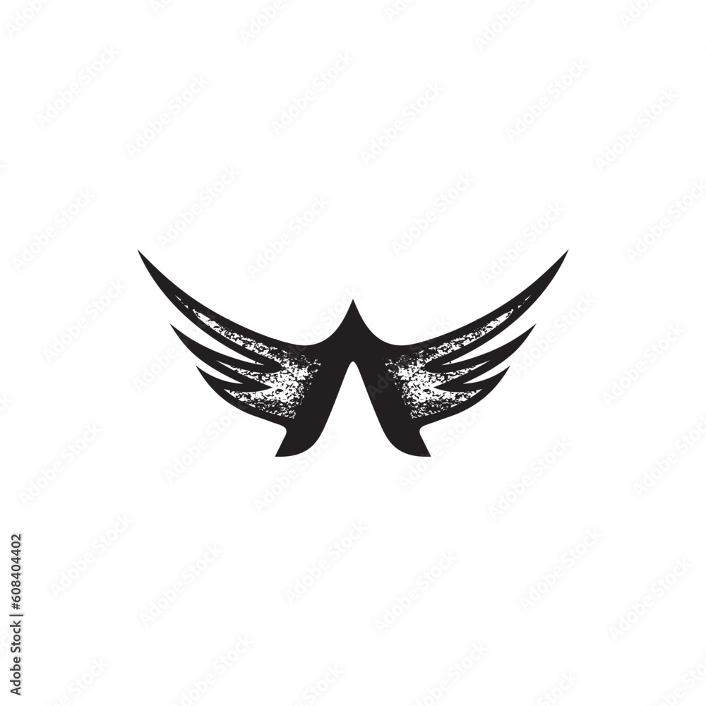Letter A wings logo design vector template Stock Vector | Adobe Stock