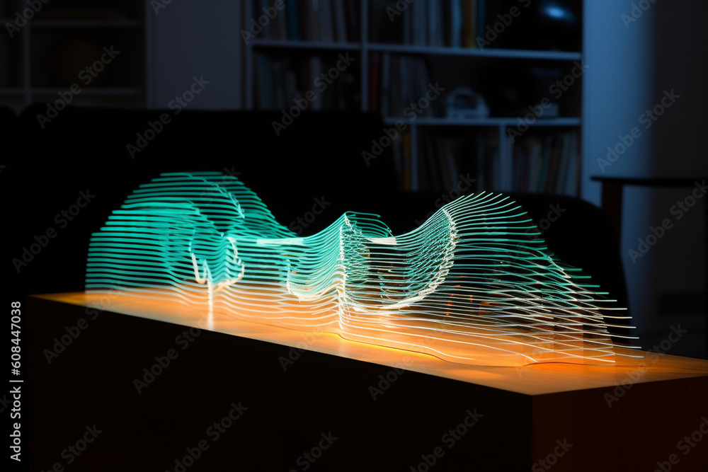 Ilustración de Stock Design a dynamic and interactive 3D light model ...