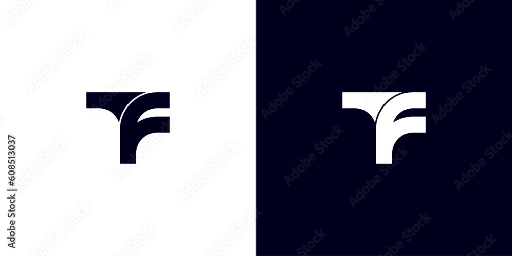 Logo for TF vector illustration Stock Vector | Adobe Stock