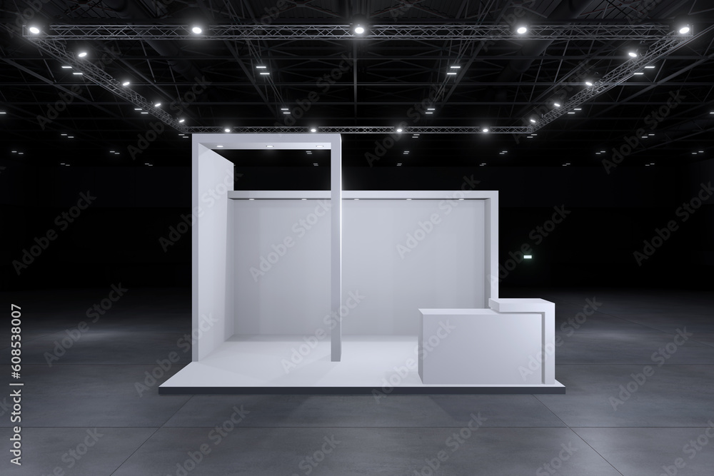 Exhibition stand for mockup and Corporate identity,Display design.Empty ...